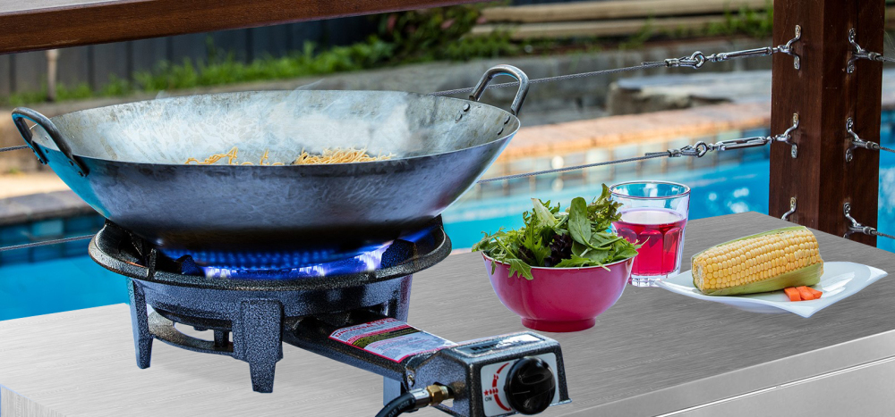 Auto ignition dual ring burner - BBQs R Us